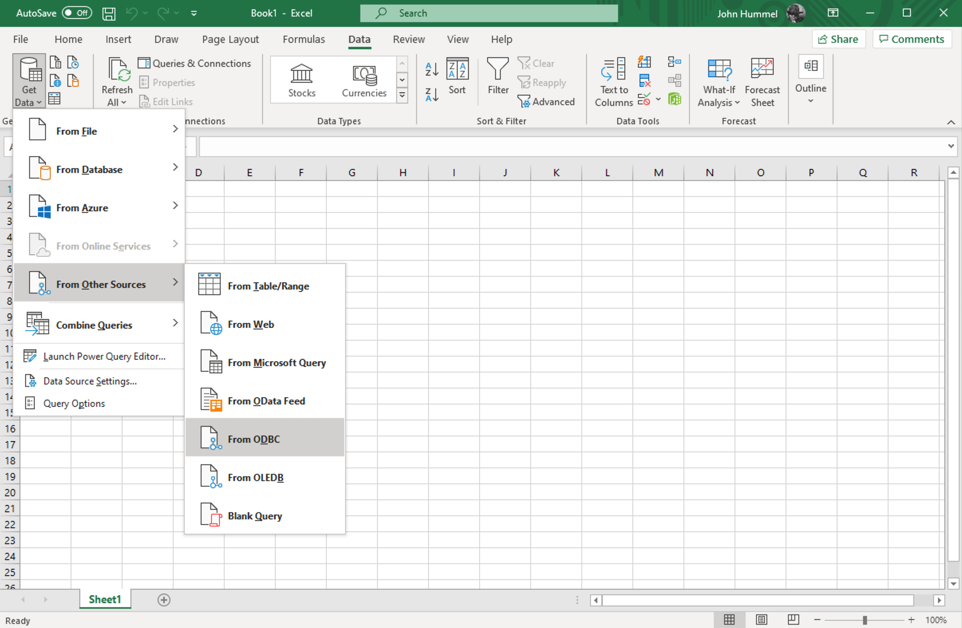 ClickHouse ODBC Connection For Microsoft Excel Altinity Documentation